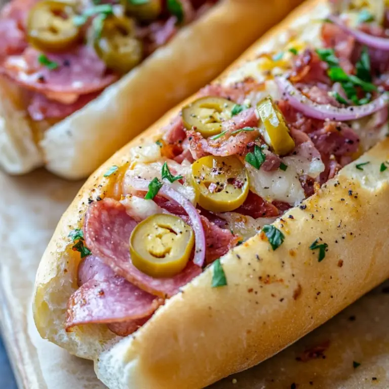 Baked Italian Sub Sandwiches 🇮🇹🥖🧀 - Savory Splash