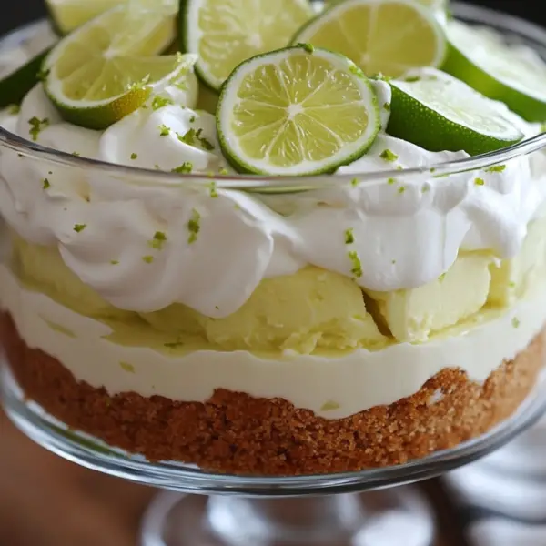 Key Lime Pie Trifle - SavorySplash