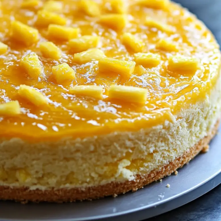 Pineapple Juice Cake - SavorySplash