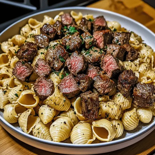Zesty Ranch Shells with Sautéed Steak Tips: A Creamy, Cheesy Weeknight ...