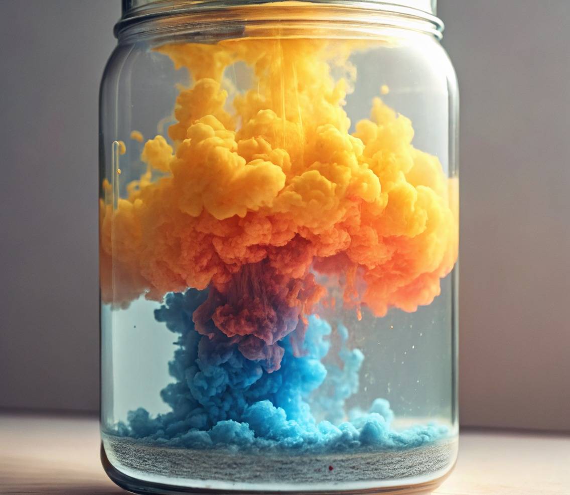 How to Make Your Colorful Rain Cloud in a Jar 🌈 - Savory Splash