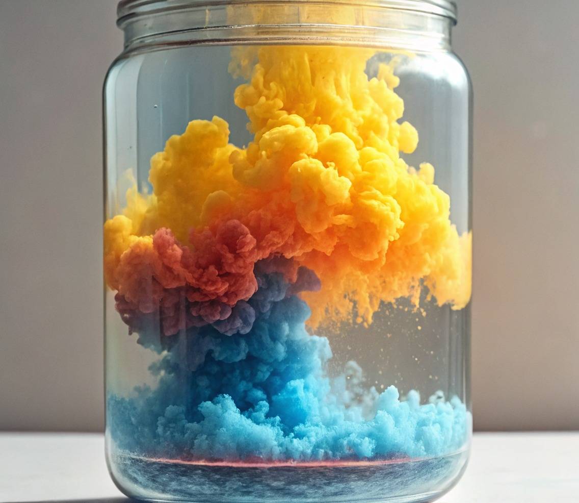 How to Make Your Colorful Rain Cloud in a Jar 🌈 - Savory Splash