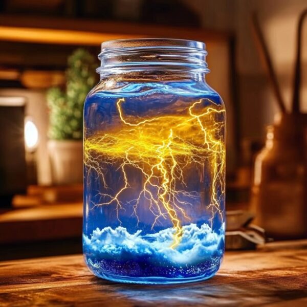 DIY Lightning Storm in a Jar: A Glowing Science Craft for Kids - Savory ...