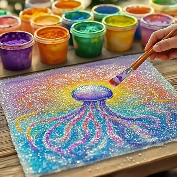 Jellyfish Salt Painting: A Magical Ocean-Inspired Craft for All Ages ...