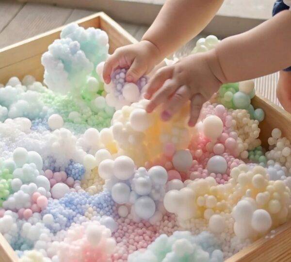 DIY Colorful Foam Sensory Play – A Simple, Joyful Mess! - Savory Splash