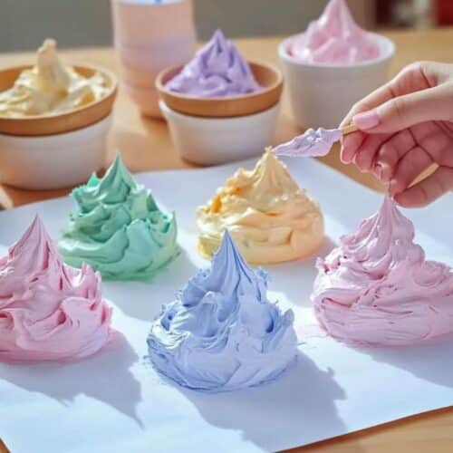 Fluffy Puffy Paint Recipe – A Squishy, Colorful Craft Kids Will Love ...