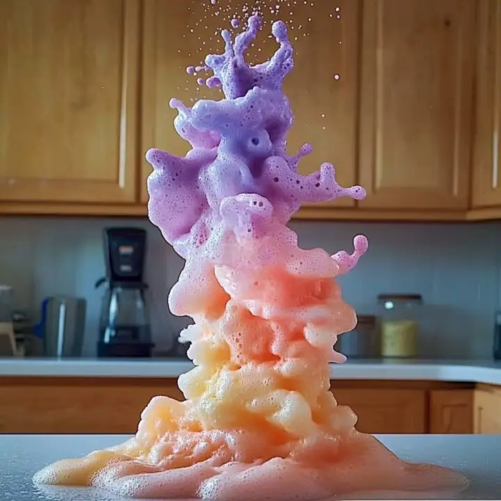 Soap-Foam Explosion Volcano: A Fun & Colorful Science Activity for Kids ...