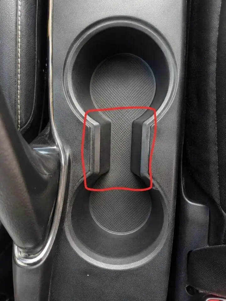 What Is the Weird Gap Between Car Cup Holders For? - Savory Splash